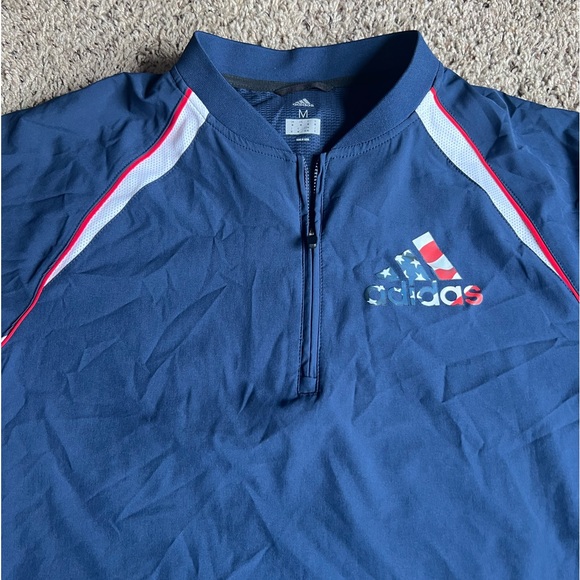 adidas | Jackets & Coats | Adidas Jacket Pullover Baseball Qzip Ss ...